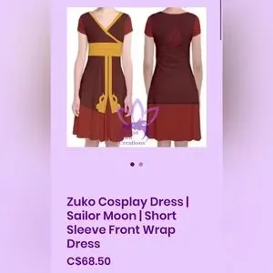 Dresses | Avatar The Last Airbender Prince Zuko Cosplay Dress | Poshmark